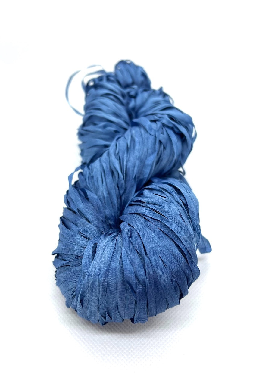 n-23 indigo silk ribbon – Habu Textiles